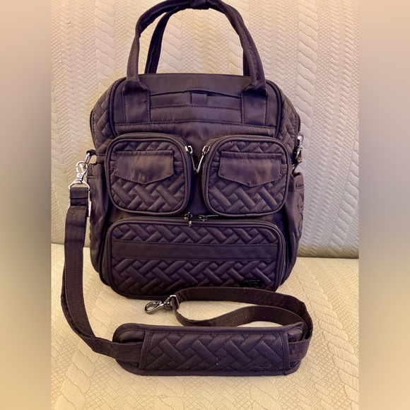 lug | Bags | Lug Mini Puddle Jumper Tote Crossbody Brushed Black Nwt ...